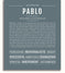 Pablo | Name Art Print – Name Stories