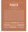 Pablo | Name Art Print – Name Stories