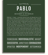 Pablo | Name Art Print – Name Stories