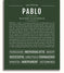 Pablo | Name Art Print – Name Stories