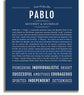 Pablo | Name Art Print – Name Stories