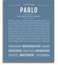 Pablo | Name Art Print – Name Stories