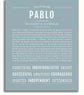 Pablo | Name Art Print – Name Stories
