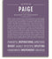 Paige | Name Art Print – Name Stories
