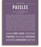 Paislee Personalized Name Meaning Art Prints – Name Stories