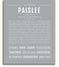 Paislee | Name Art Print – Name Stories