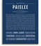 Paislee | Name Art Print – Name Stories