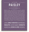 Paisley | Name Art Print – Name Stories