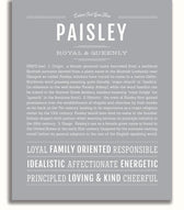Paisley | Name Art Print – Name Stories