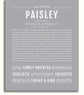 Paisley | Name Art Print – Name Stories