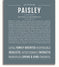 Paisley | Name Art Print – Name Stories