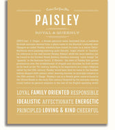 Paisley | Name Art Print – Name Stories