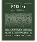 Paisley | Name Art Print – Name Stories