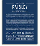 Paisley | Name Art Print – Name Stories