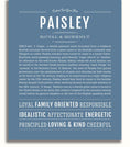 Paisley | Name Art Print – Name Stories