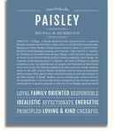 Paisley | Name Art Print – Name Stories