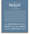 Paisley | Name Art Print – Name Stories