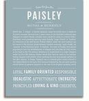 Paisley | Name Art Print – Name Stories