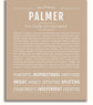 Palmer Personalized Name Meaning Art Prints – Name Stories