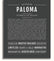 Paloma Personalized Name Meaning Art Prints – Name Stories