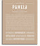 Pamela | Name Art Print – Name Stories