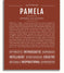 Pamela Personalized Name Meaning Art Prints – Name Stories