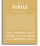 Pamela | Name Art Print – Name Stories
