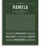 Pamela | Name Art Print – Name Stories
