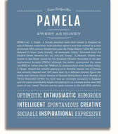 Pamela | Name Art Print – Name Stories