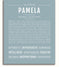 Pamela | Name Art Print – Name Stories