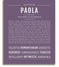 Paola Personalized Name Meaning Art Prints Name Stories