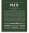 Paris Personalized Name Meaning Art Prints – Name Stories