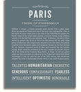 Paris | Name Art Print – Name Stories