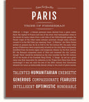 Paris | Name Art Print – Name Stories