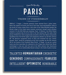 Paris | Name Art Print – Name Stories