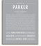 Parker Personalized Name Meaning Art Prints – Name Stories
