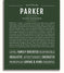 Parker (male) | Name Art Print – Name Stories