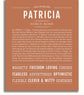 Patricia | Name Art Print – Name Stories