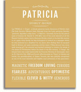 Patricia | Name Art Print – Name Stories