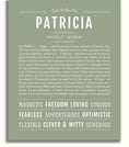 Patricia | Name Art Print – Name Stories