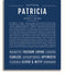 Patricia Personalized Name Meaning Art Prints – Name Stories