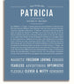 Patricia Personalized Name Meaning Art Prints – Name Stories
