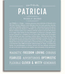 Patricia | Name Art Print – Name Stories