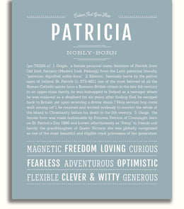 Patricia | Name Art Print – Name Stories