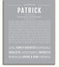 Patrick | Name Art Print – Name Stories