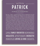 Patrick | Name Art Print – Name Stories