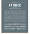 Patrick | Name Art Print – Name Stories