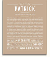 Patrick | Name Art Print – Name Stories