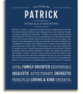 Patrick Personalized Name Meaning Art Prints – Name Stories
