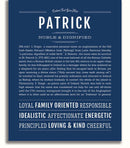 Patrick | Name Art Print – Name Stories